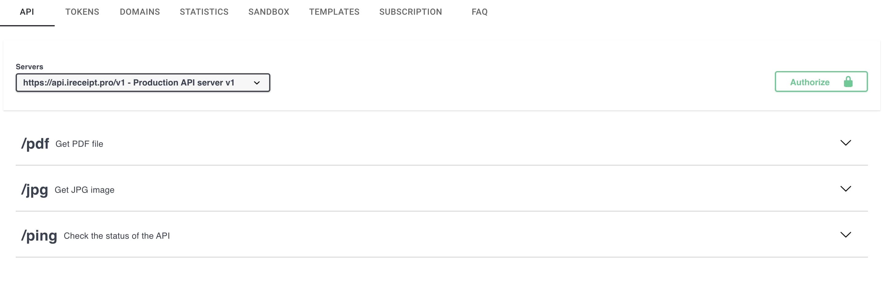 iReceipt PRO Dashboard